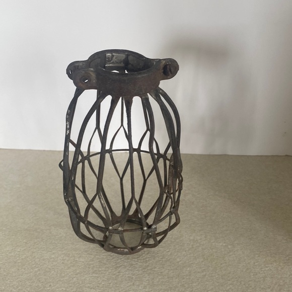 Accents | Vintage Industrial Decorative Metal Light Bulb Cage | Poshmark